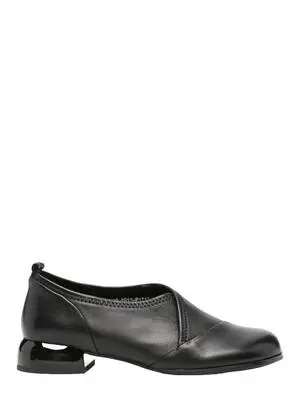 SERGIO MORETTI FIRENZE Crossover Panel Loafers - Black