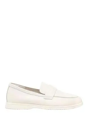 SERGIO MORETTI FIRENZE Penny Leather Loafers - Neutrals