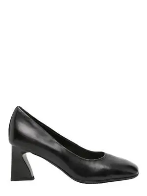 SERGIO MORETTI FIRENZE Square-toe Block-heel Pumps - Black