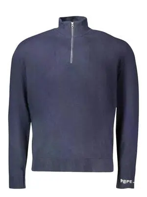 Pepe Jeans Quarter-zip Mock-neck Sweater - Blue