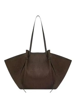 Yuzefi Mochi Woven Tote Bag - Brown
