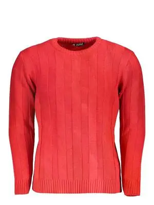 U.S. Grand Ribbed-knit Crew-neck Jumper - Red