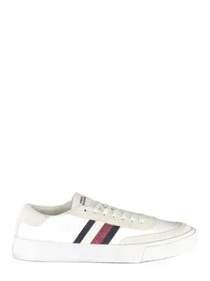 Tommy Hilfiger Suede-panelled Striped Sneakers - White