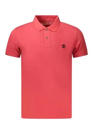 Timberland Logo-embroidered Cotton Polo Shirt - Red
