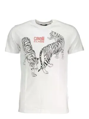 Roberto Cavalli Tiger-print T-shirt - White