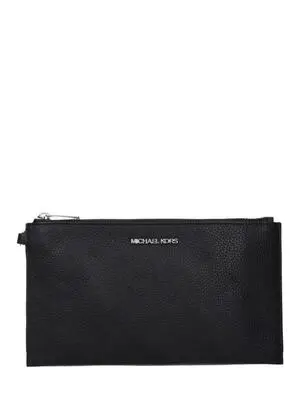 Michael Kors Pebbled Clutch Bag - Black
