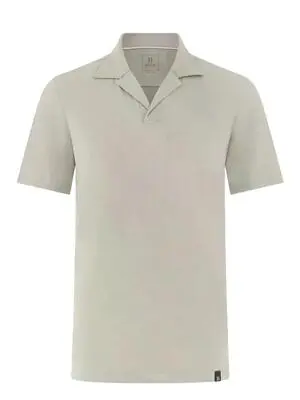 Boggi Milano Piping-detail V-neck Polo T-shirt - Neutrals