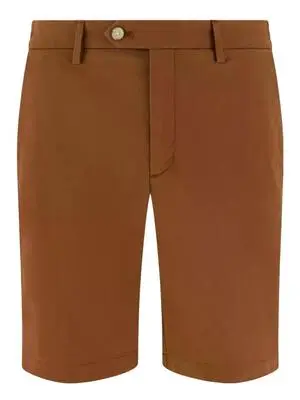 Boggi Milano Stretch-cotton Bermuda Shorts - Brown