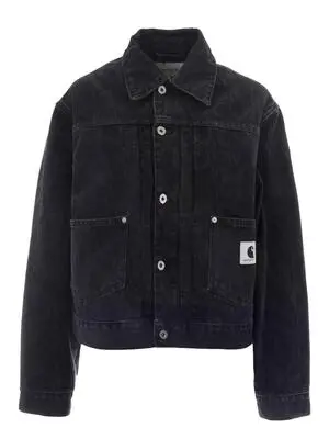 Carhartt Work In Progress Smith Camo Denim Jacket - Grey