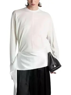 DARKPARK Luna Draped Blouse - Black