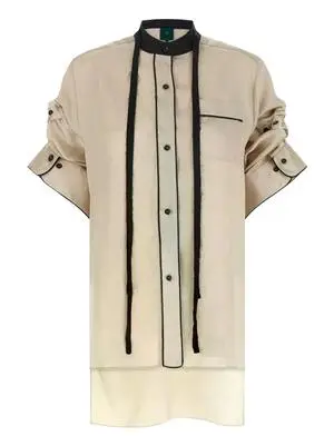 MAISON JEJIA Berta Crinkled Shirt - Neutrals