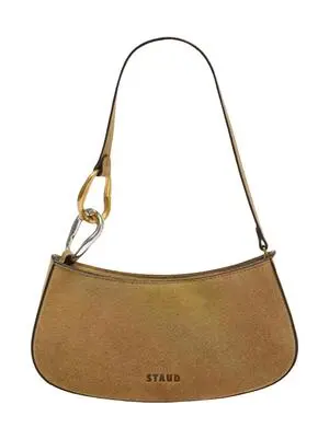 Staud Ollie Ring-detail Shoulder Bag - Neutrals