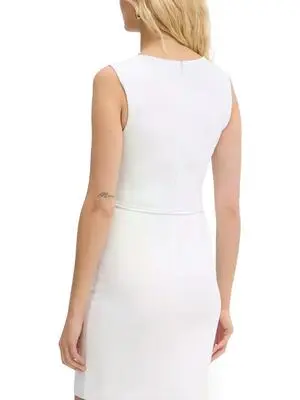 Guess Square-neck Mini Dress - White