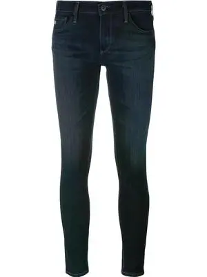 Ag Cropped Skinny Jeans - Blue