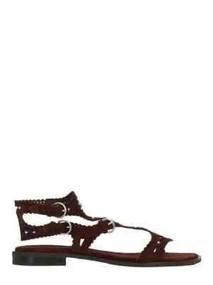 Ash Paprika Studded Sandals - Brown