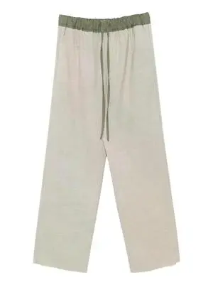 SONIA CARRASCO Drawstring Elasticated-waist Trousers - Grey