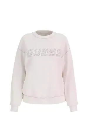 Guess Embellished Logo Sweatshirt Neutrals
