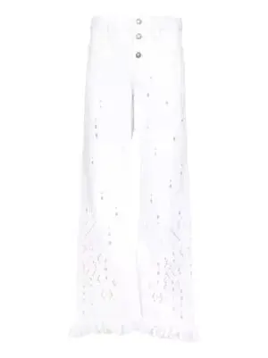 Isabel Marant Étoile Broderie Anglaise Trousers - White