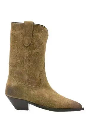 VIA ROMA 15 Distressed-effect Cowboy Boots - Brown