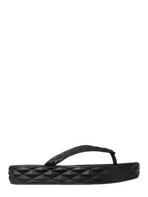 JIMMY CHOO Jimmy Choo Diamond Motif Platform Flip Flops Black