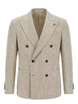 Tagliatore Revival Slub-texture Jacket - Neutrals