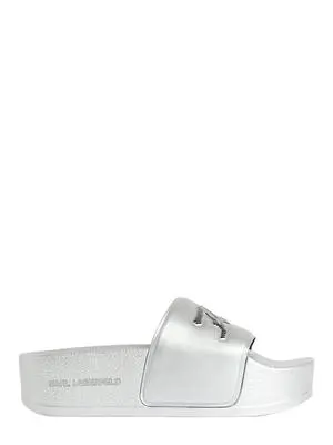 Karl Lagerfeld Kondo Maxi Slides - Silver