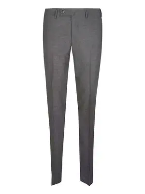 PT TORINO Pressed-crease Tailored Trousers - Grey