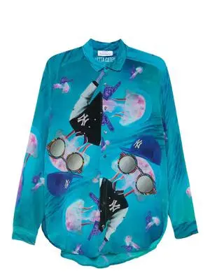 The Artistylist Printed Shirt - Blue
