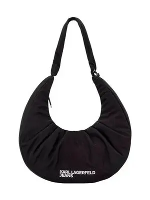 Karl Lagerfeld Ruched Tote Bag - Black