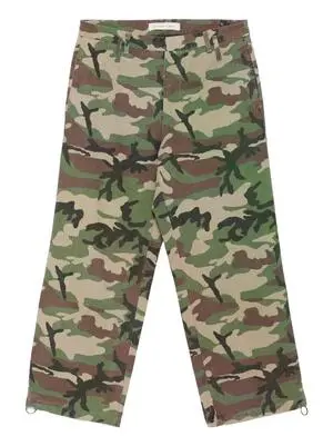 STAY HUMAN ON EARTH Camouflage-print Trousers - Green