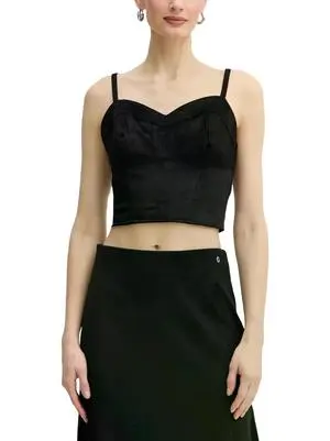 Guess Nunzia Sweetheart-neckline Tank Top - Black