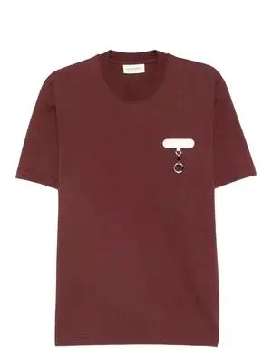 YES LONDON Ring-detail T-shirt - Red