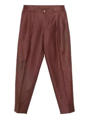 BRIGLIA 1949 Elasticated-Waist Trousers Red