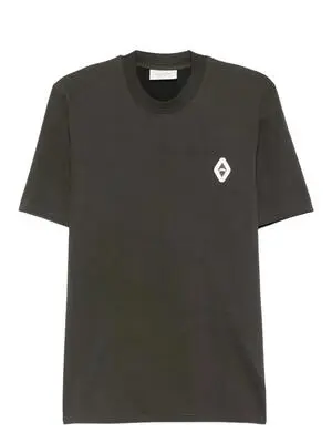 YES LONDON Logo-patch T-shirt - Brown