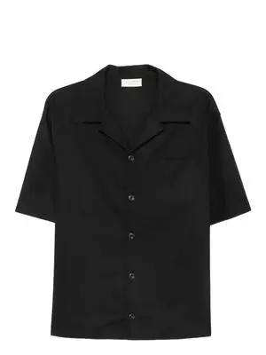 YES LONDON Camp-collar Short-sleeve Shirt - Black