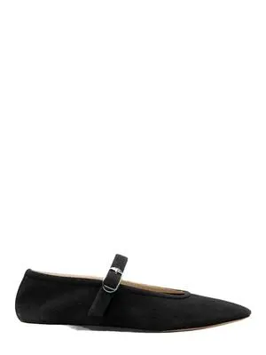 Le Monde Beryl Buckle Ballet Flats - Black