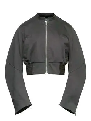 MAISON MARGIELA Quilted Cropped Bomber Jacket - Grey
