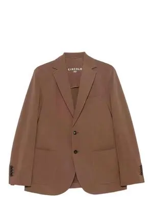 CIRCOLO 1901 Single-breasted Blazer - Brown