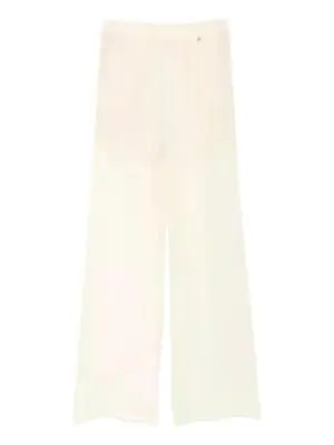 ANIYE BY Logo-appliqué Wide Leg Trousers - Neutrals
