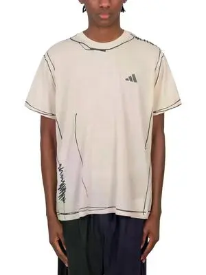 Adidas Logo-print T-shirt - Neutrals