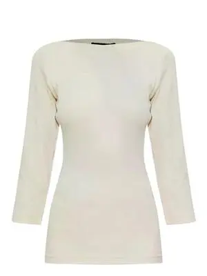 Fabiana Filippi Three-quarter Sleeve Top - Neutrals