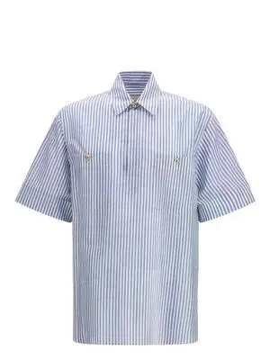 Valentino Garavani Striped Short-sleeve Shirt - Blue