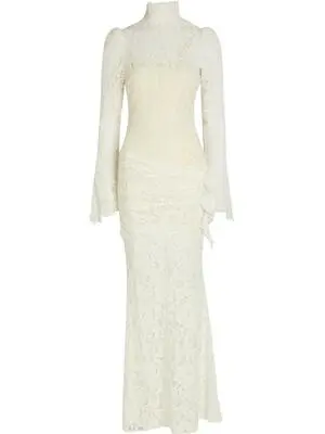 Me+Em Guipure Lace Maxi Dress In Forget-Me-Not Blue - 50% Off | Editorialist