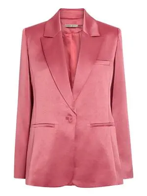 Alice + Olivia Billie Satin Blazer - Pink