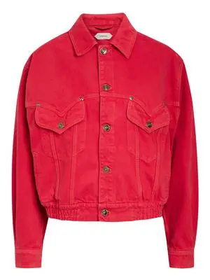 Versace Blouson Denim Jacket - Red