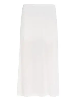 AKYN Sheer Fine-Knit Midi Skirt