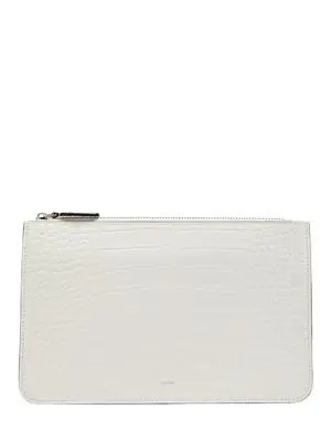 TOTÊME Crocodile-Embossed Leather Clutch