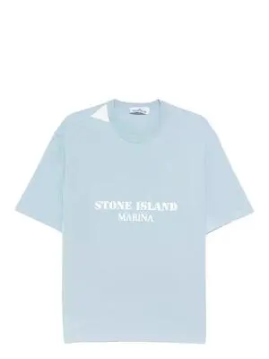 Stone Island Marina Logo-print T-shirt - Blue