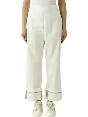 Herno Piped-trim Turn-up Trousers - Neutrals
