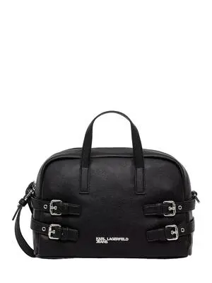 Karl Lagerfeld Logo-plaque Shoulder Bag - Black